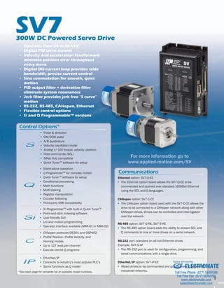Applied motion products servo products datasheet | PDF