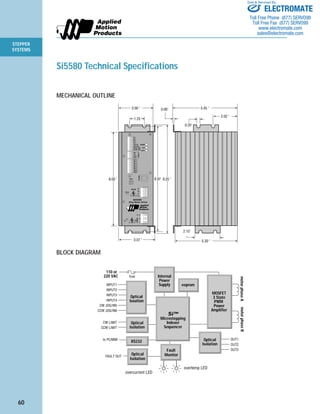 Applied motion products si5580 datasheet | PDF