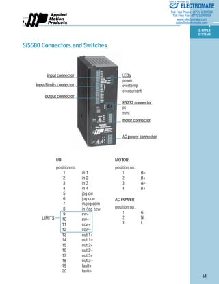 Applied motion products si5580 datasheet | PDF