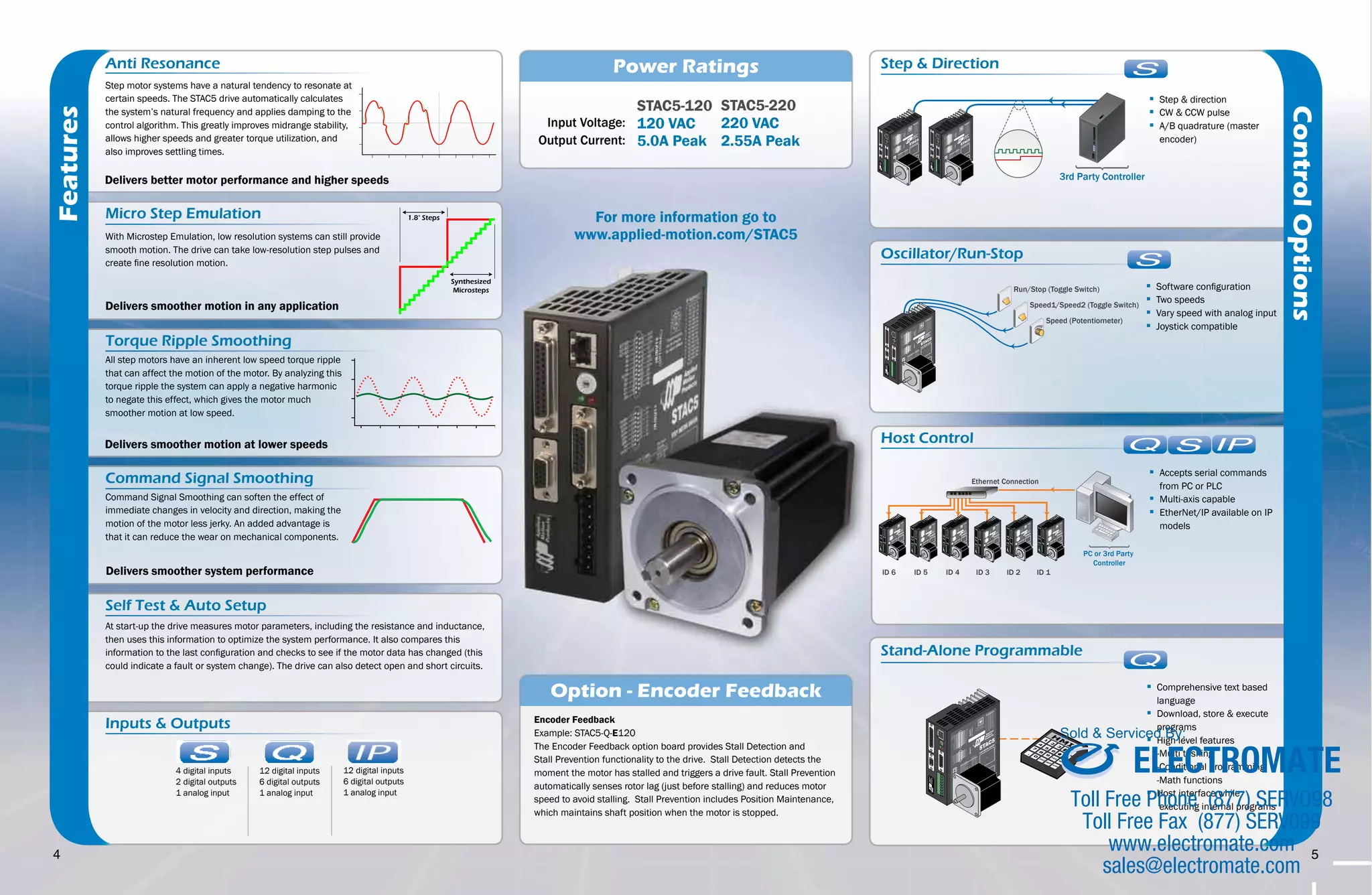 Applied motion products stac5 datasheet | PDF