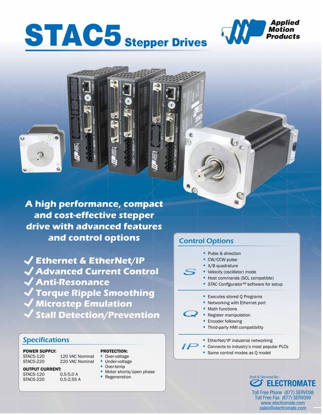Applied motion products stac5 datasheet | PDF