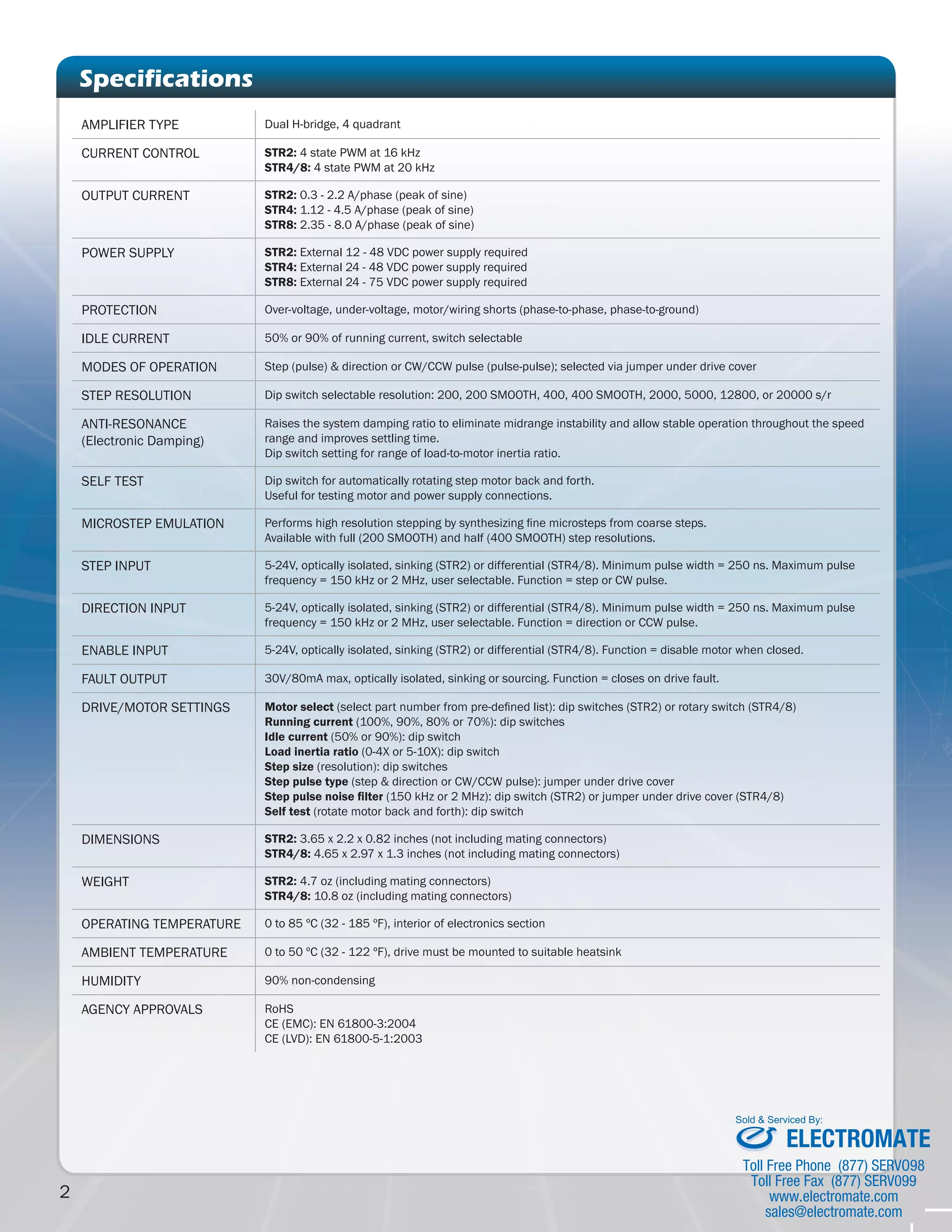 Applied motion products str datasheet | PDF