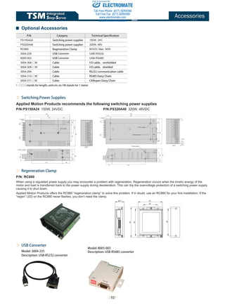 Applied motion products tsm brochure | PDF