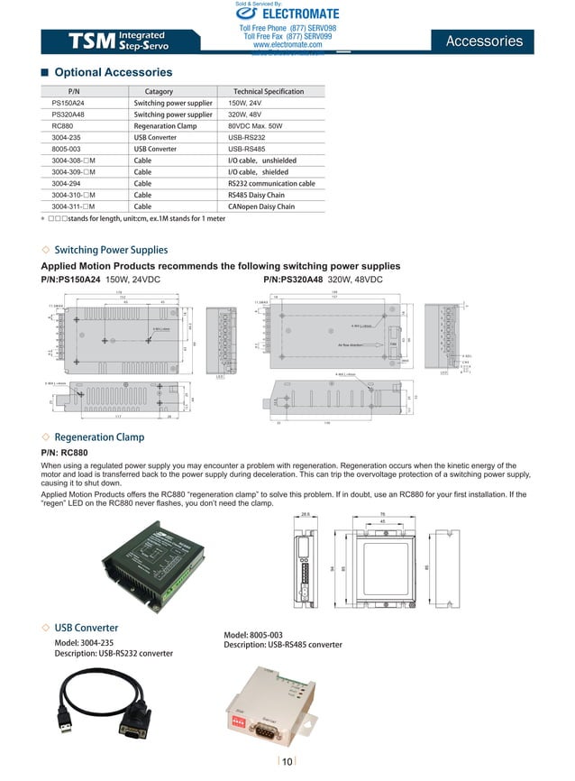 Applied motion products tsm brochure | PDF