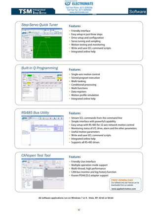 Applied motion products tsm brochure | PDF