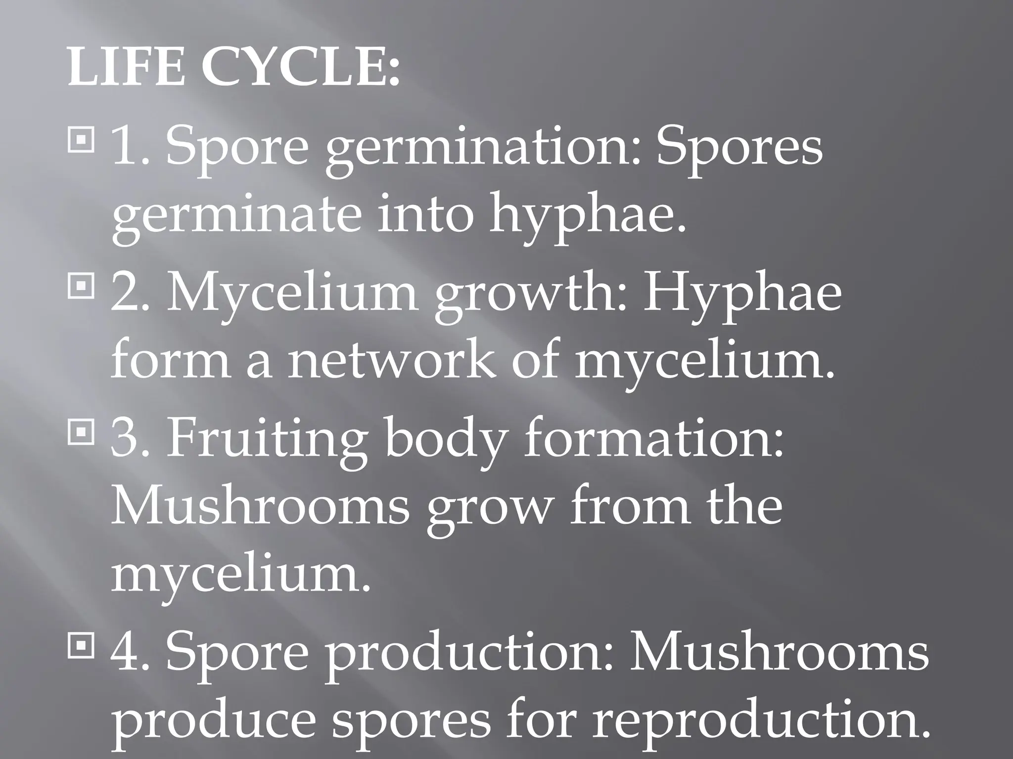 Applied mushroom biology-definition,characteristics, mushroom ...