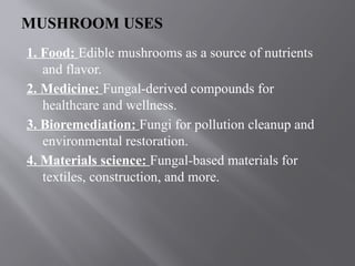 Applied mushroom biology-definition,characteristics, mushroom ...