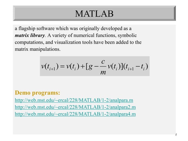 Applied numerical methods lec2 | PPT