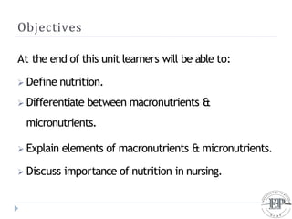 Applied Nutrition 2nd semester BSN complete Notes +923073727945 | PDF