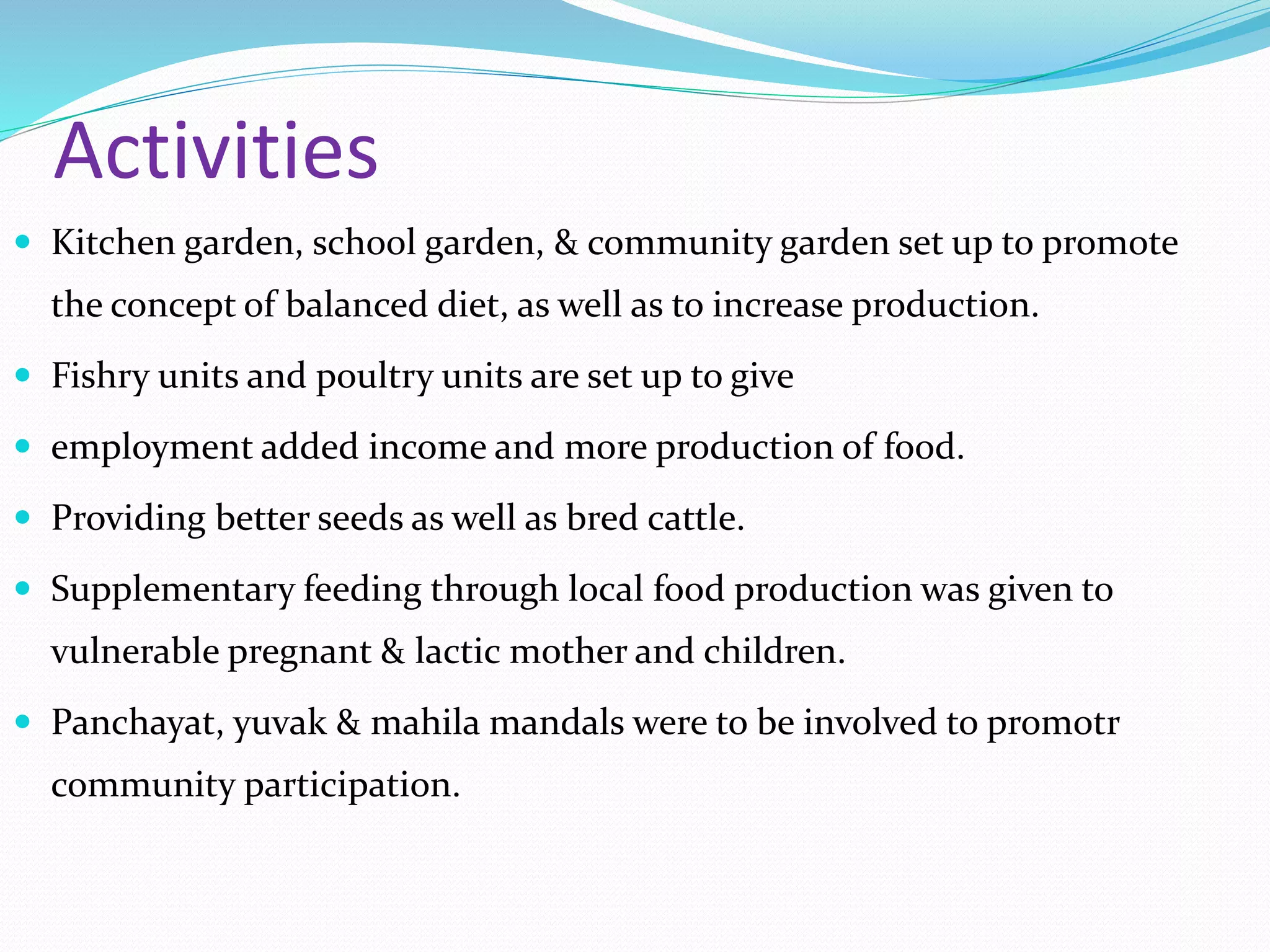 Applied nutritional programme | PPTX