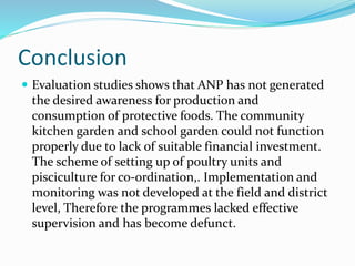 Applied nutritional programme | PPTX