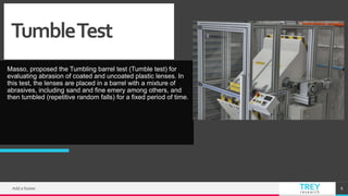 Lens Abrasion and Scratch Resistance Tests. | PPTX
