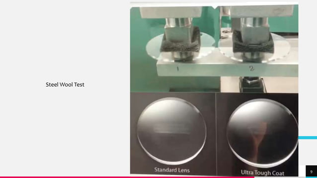 Lens Abrasion and Scratch Resistance Tests. | PPTX | Skin Care | Beauty