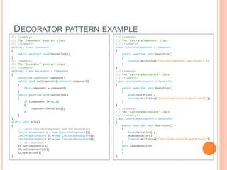 Applied patterns in the project | PPT