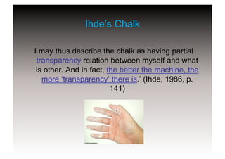 Philosophy of Technology 2: Embodiment, Disembodiment and Immersion | PDF