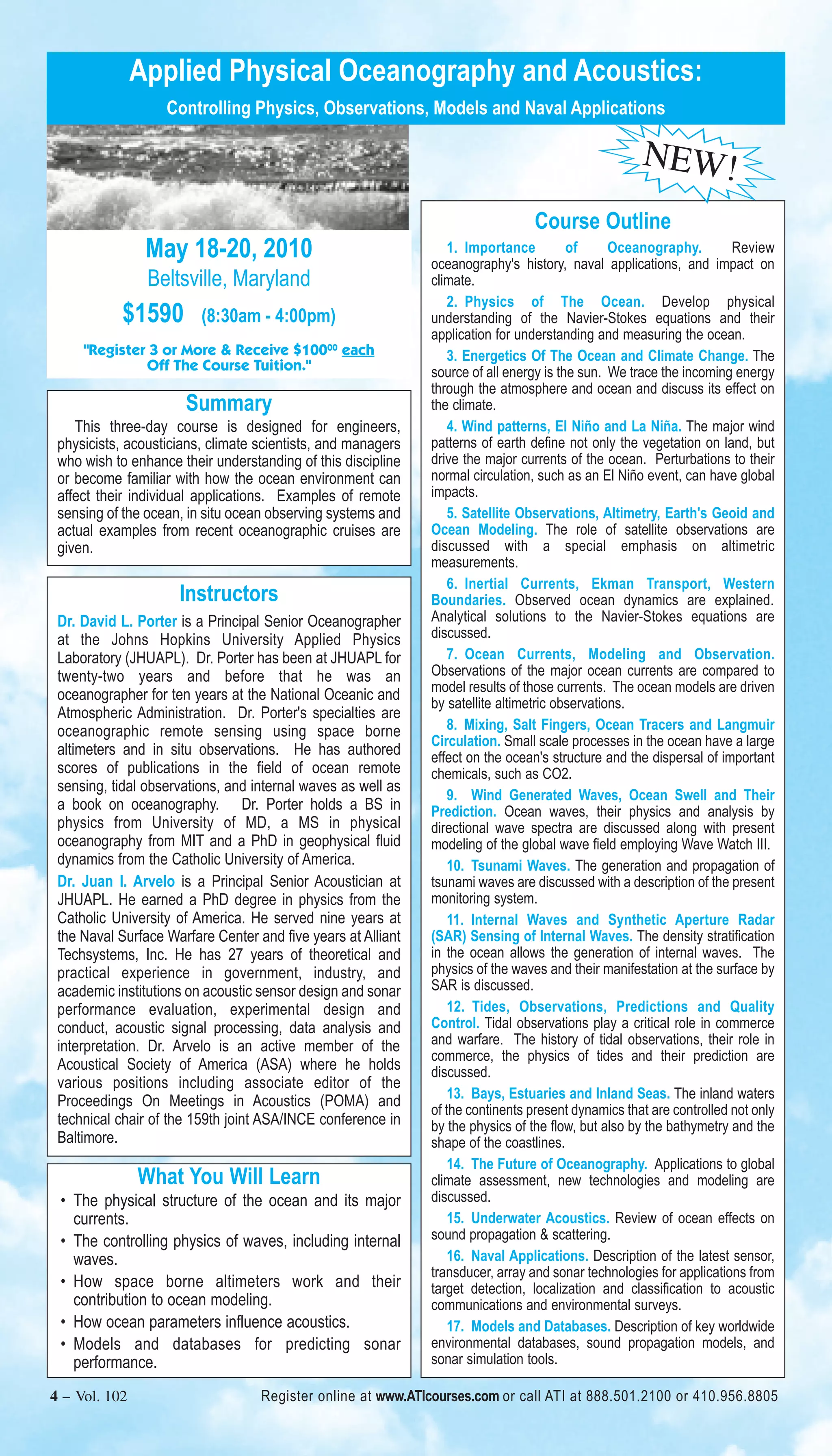 Applied Physical Oceanography And Modeling | PDF | Geography | Science
