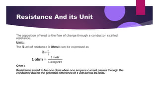 Ohms law and its application | PDF