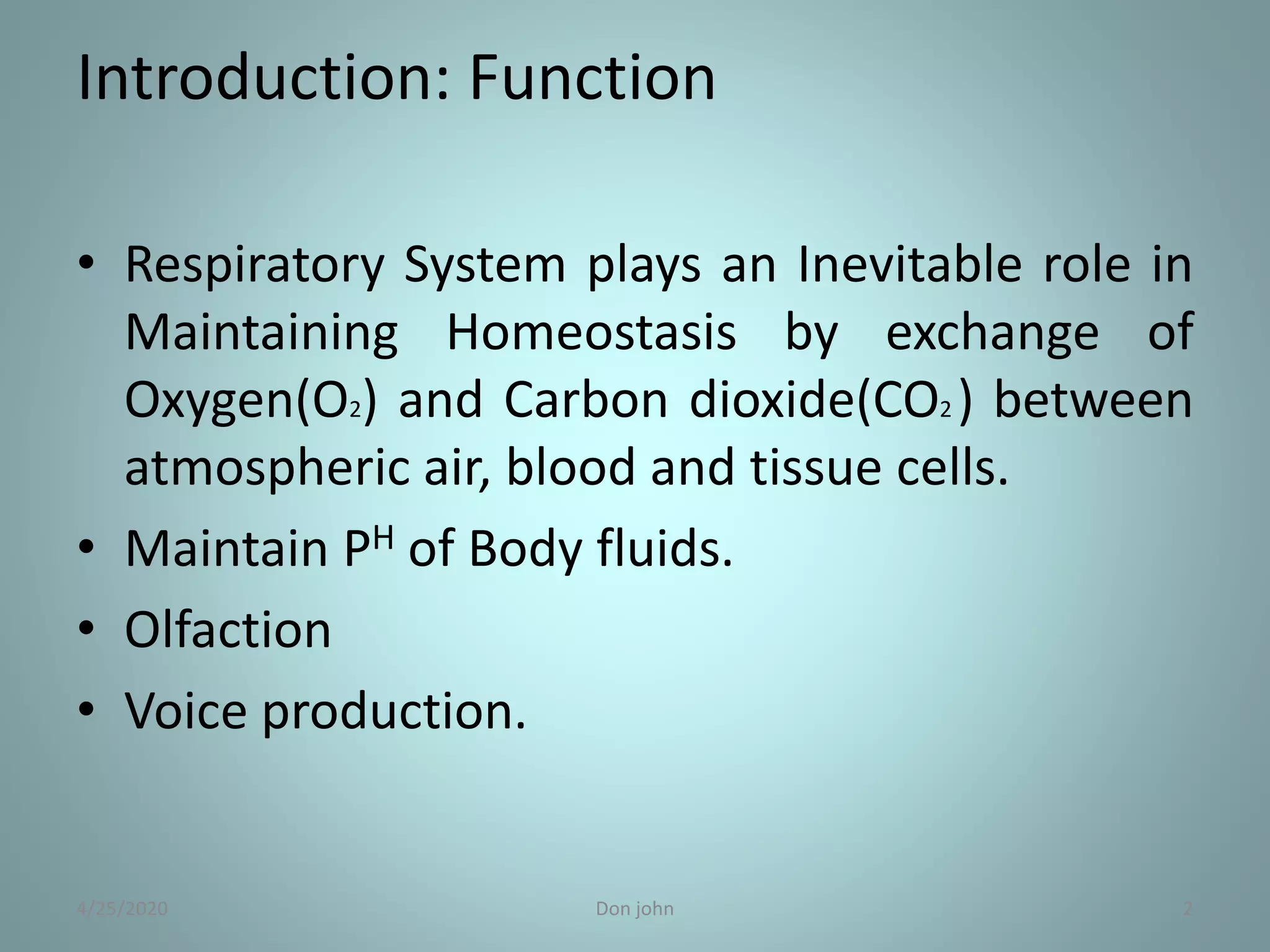 Applied physiology of Respiration | PPTX