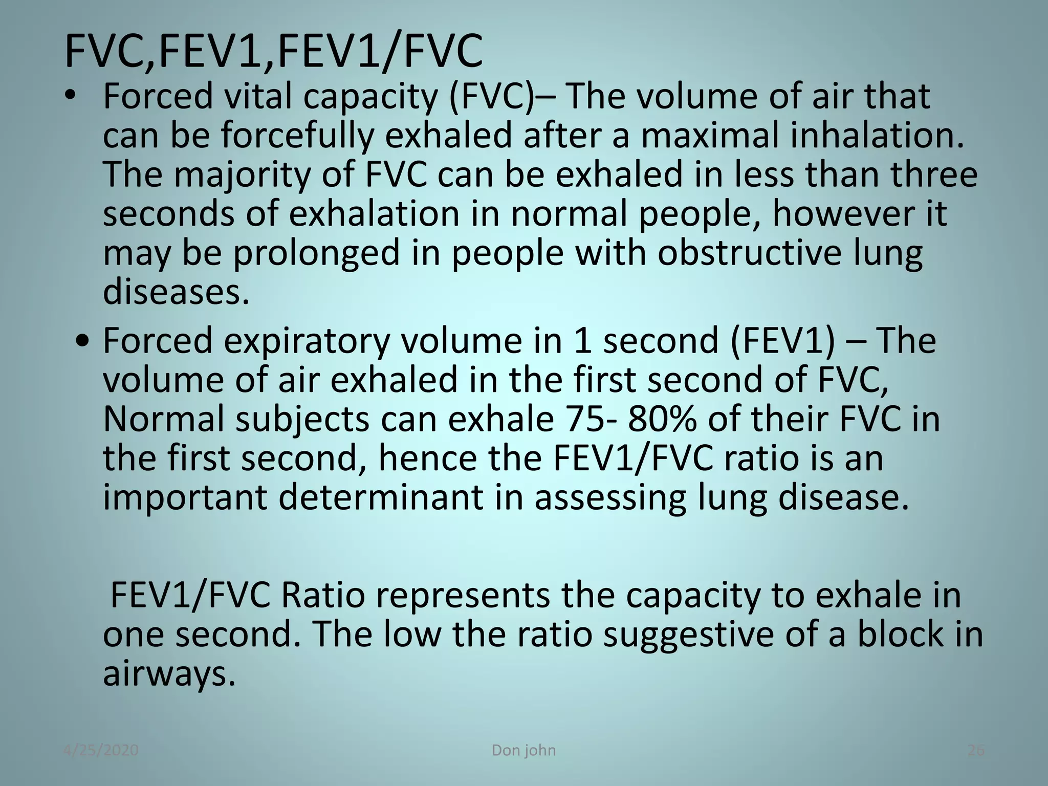 Applied physiology of Respiration | PPTX