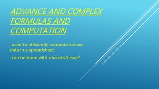 Applied productivty tools with advance | PPTX