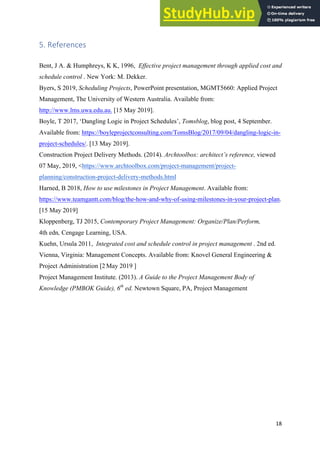 Applied Project Management Team Assignment Eco-House Project Management ...