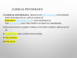 Applied Psychology - Fields /Scope | PPTX