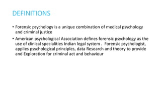Forensic psychology | PPTX | Parenting | Family and Relationships