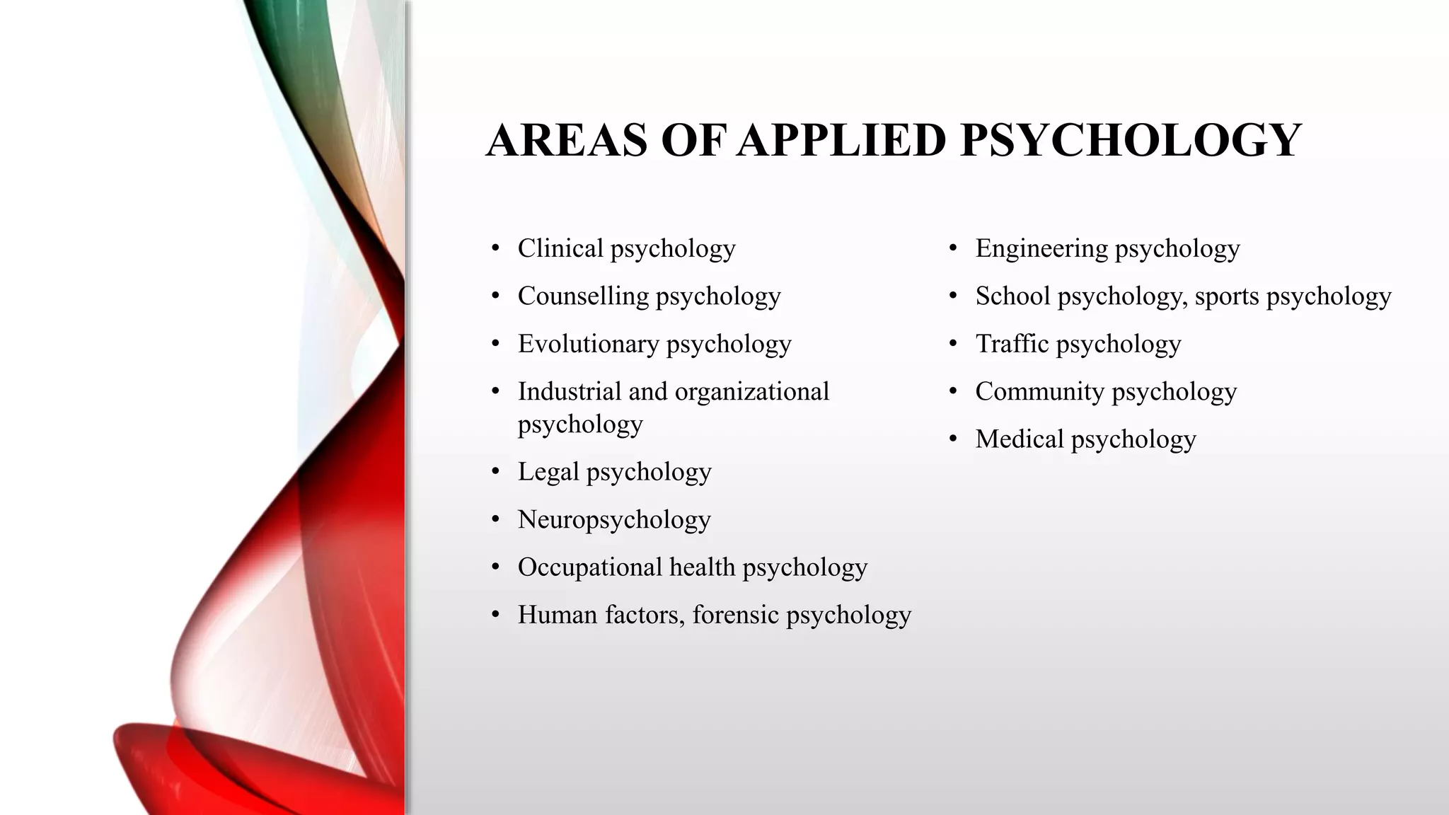 Applied psychology slide | PPTX