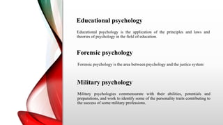 Applied psychology slide | PPTX
