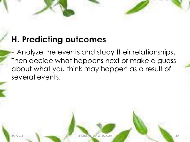 Applied reading skills | PPT | Free Download