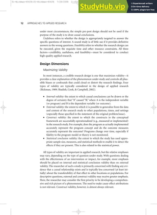 Applied Research Design A Practical Approach | PDF