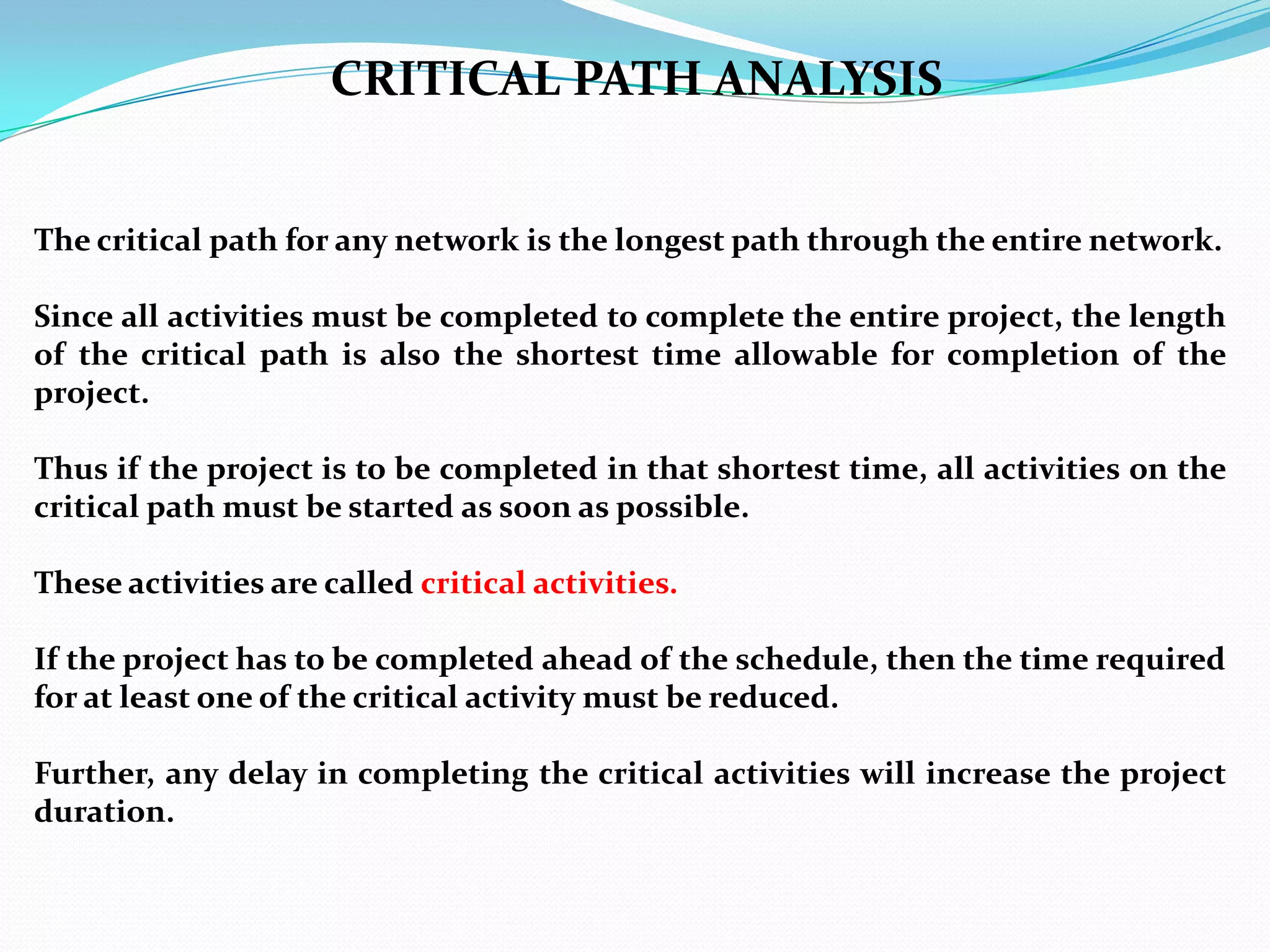 Network Problem CPM & PERT | PPTX