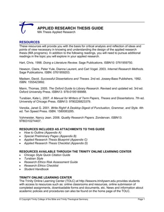 Applied research thesis_guide | PDF