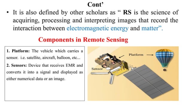 Fundamentals of Remote Sensing Applied Remote Sensing Basics ...