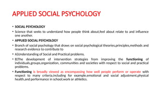 APPLIED SOCIAL PSYCHOLOGY personal space and crowding.pptx