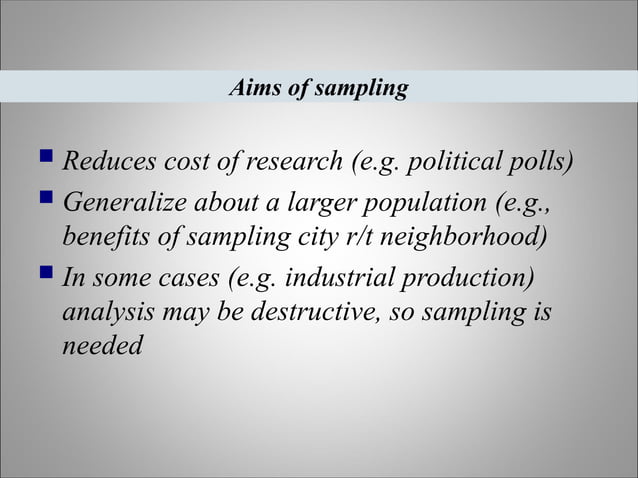 (Applied Statistics) Sampling and Sampling Distributions | PPT