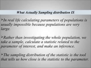 (Applied Statistics) Sampling and Sampling Distributions | PPT