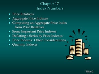 Applied Statistics Chapter 3 Index numbers (1).ppt