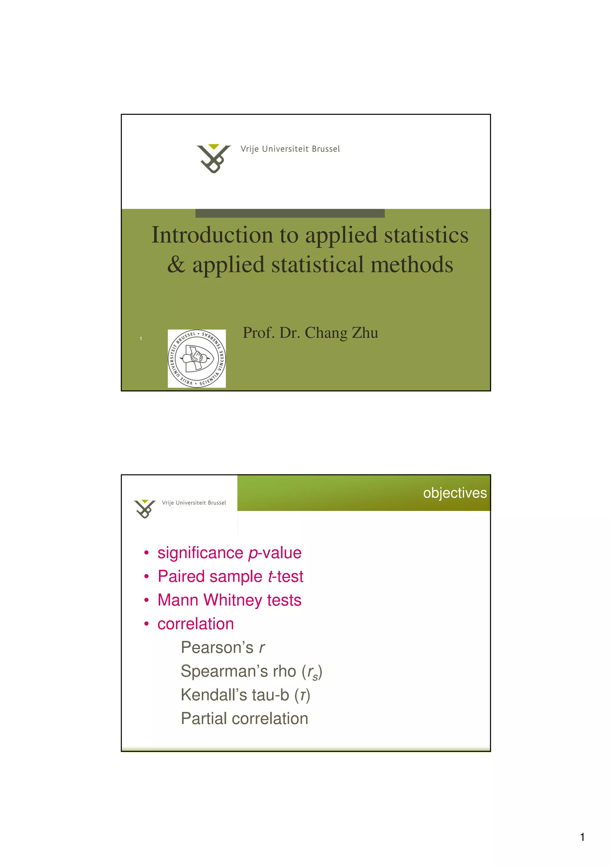 Applied statistics lecture_4 | PDF | Educational Assessment | Education