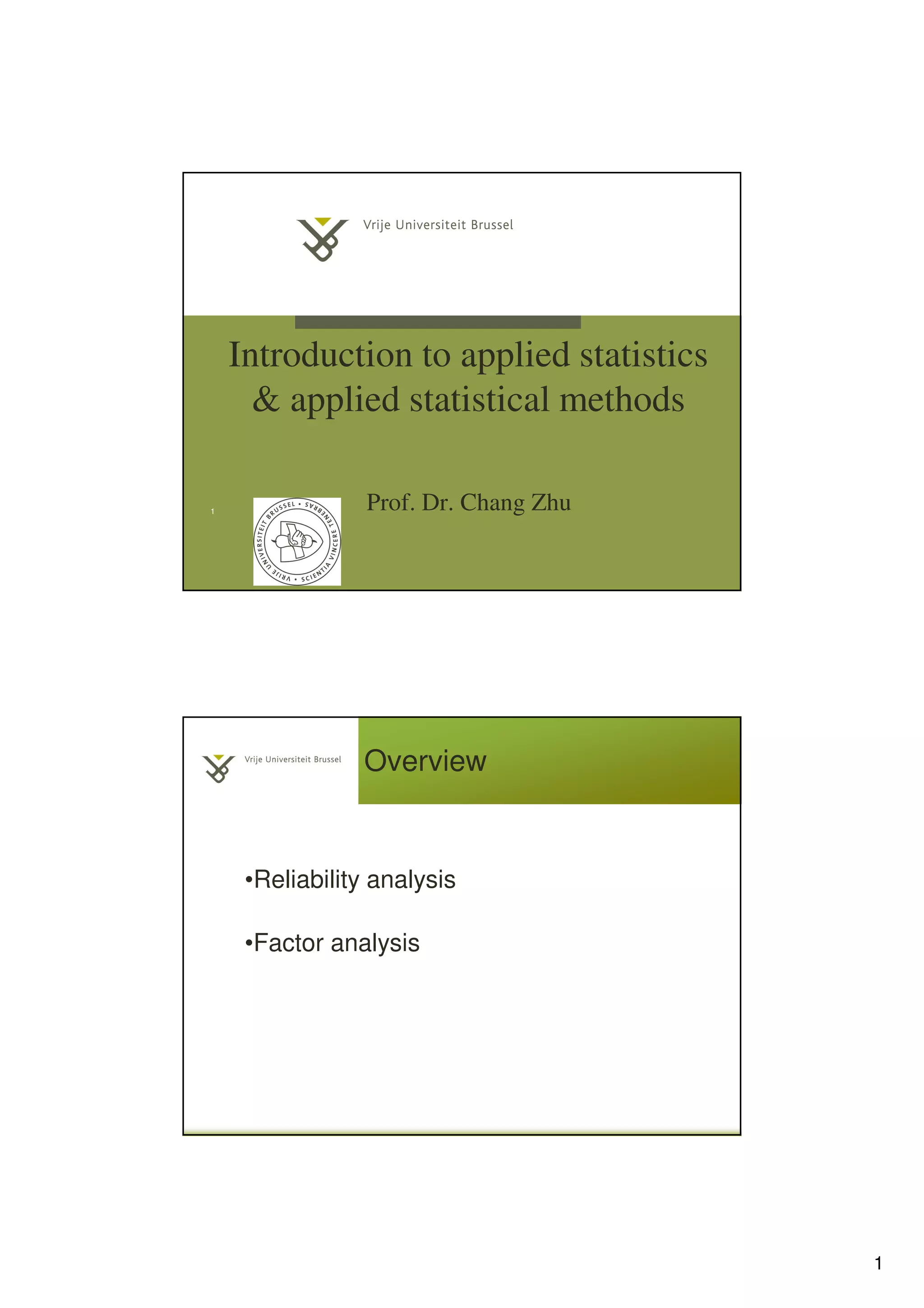 Applied statistics lecture_5 | PDF