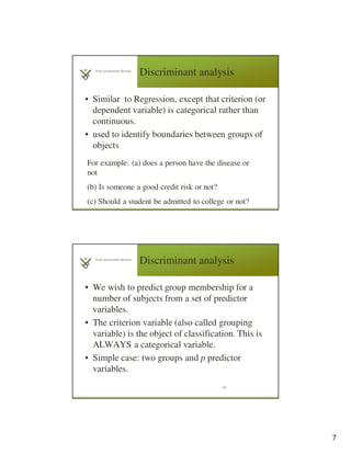 Applied statistics lecture_7 | PDF