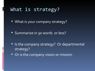 Applied strategy | PPT