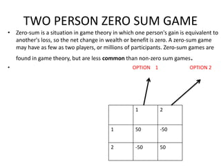 GAME THEORY | PPTX
