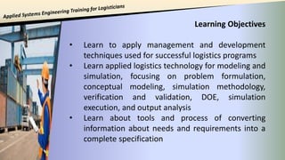 Applied Systems Engineering Training for Logisticians to Solving ...