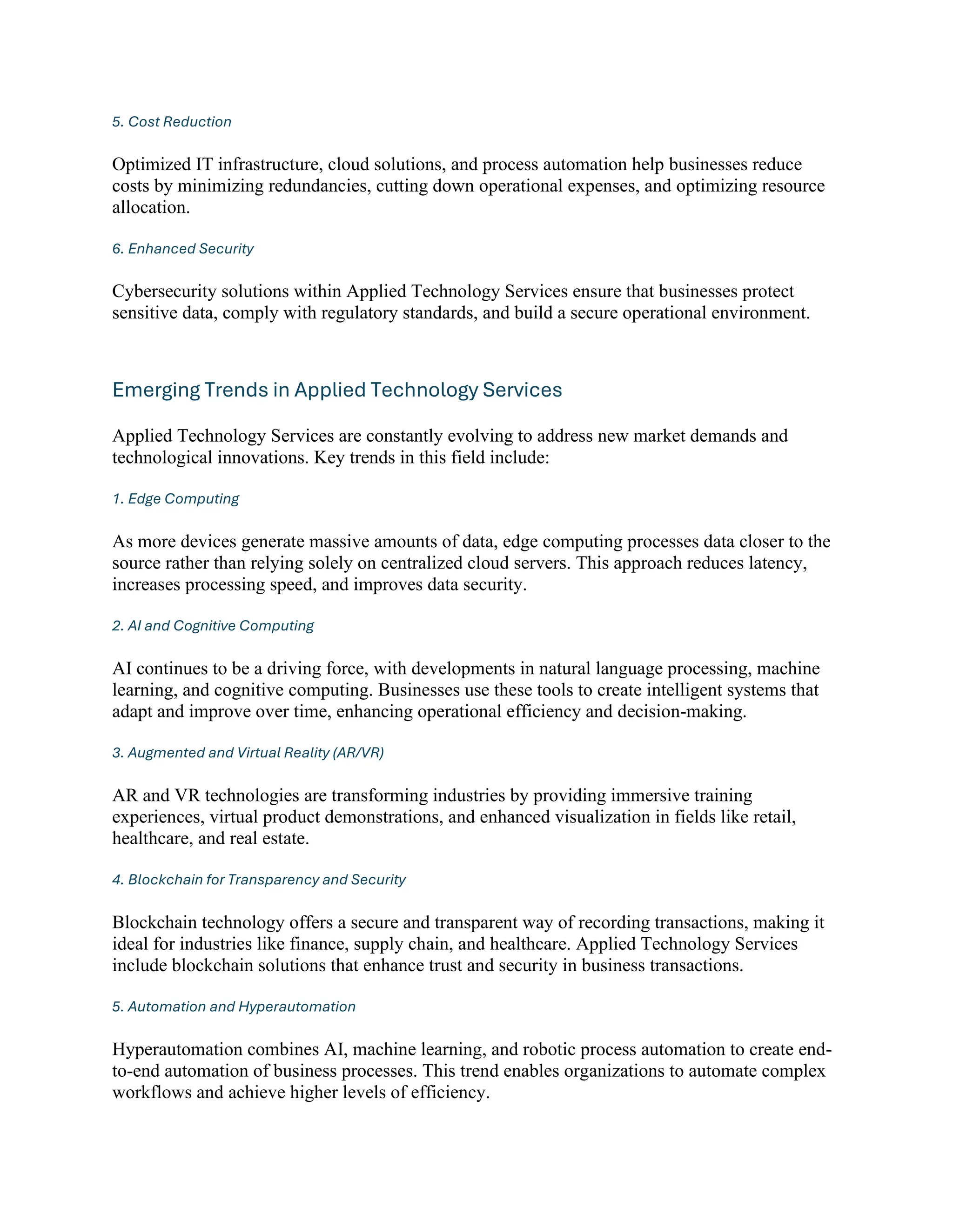 Transform Your Business with Applied Technology Services: Driving ...