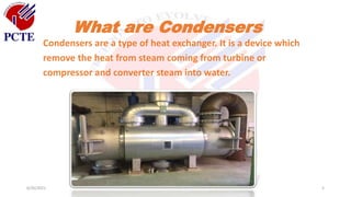 Working & Application of Condensers | What are Condensers Presentation ...