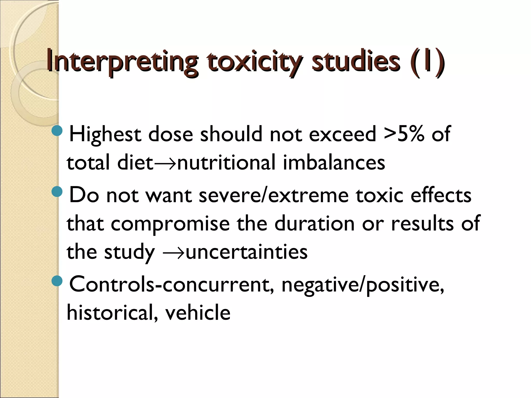 Applied toxicology chemical risk assessment | PPT