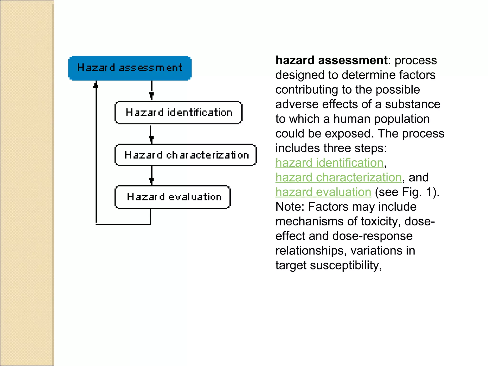 Applied toxicology chemical risk assessment | PPT