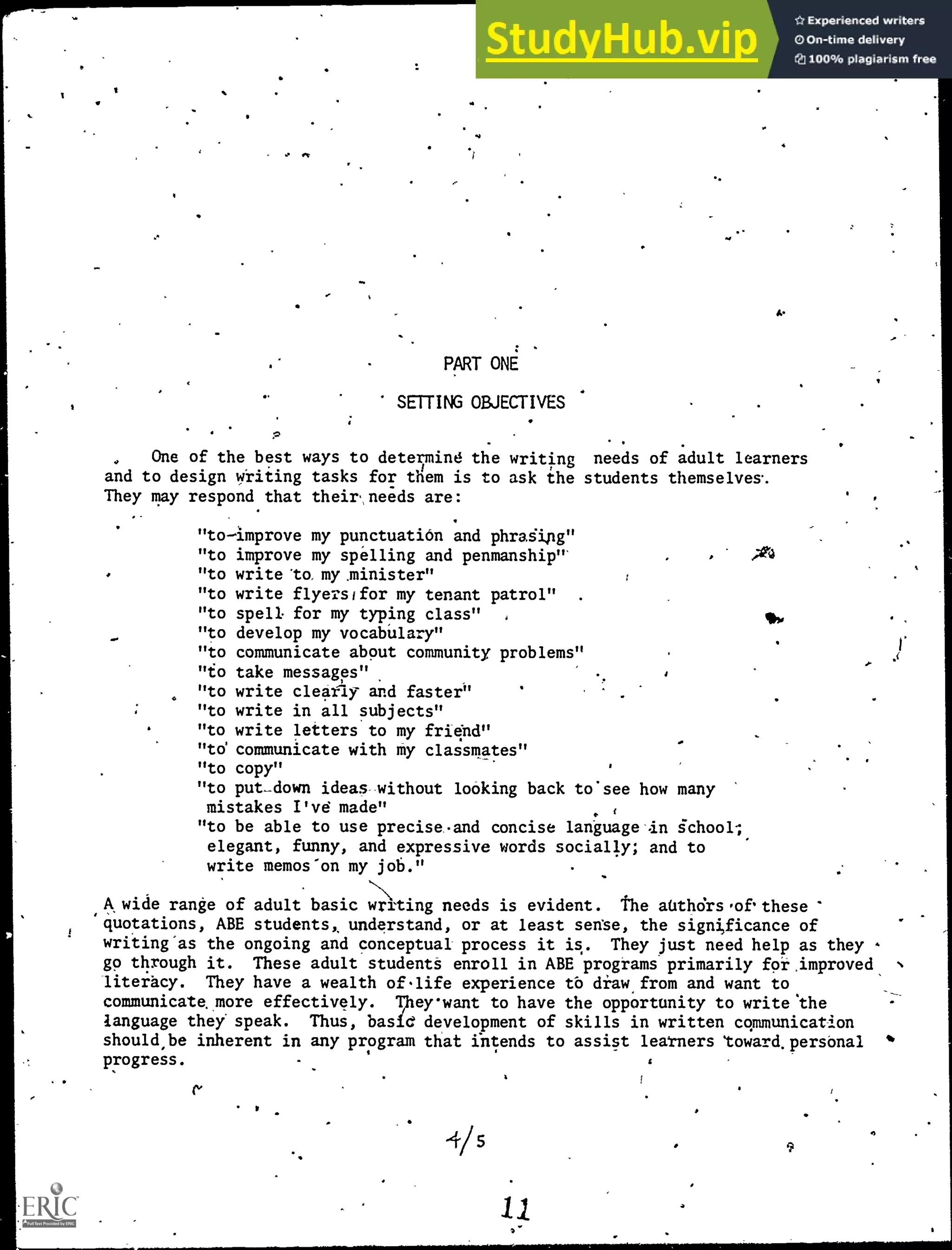 Applied Writing A Writing Skills Curriculum For Adult Learners. Second ...