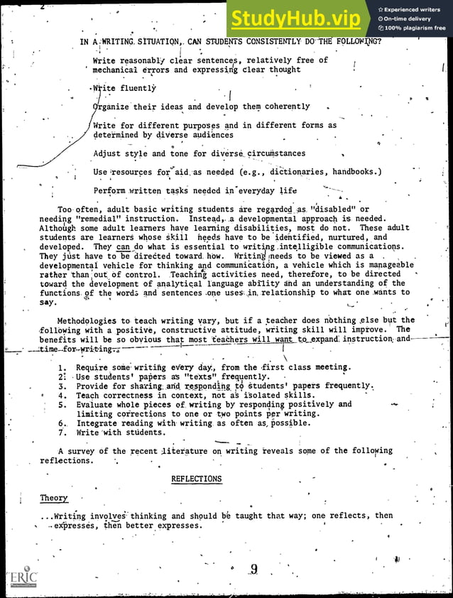 Applied Writing A Writing Skills Curriculum For Adult Learners. Second ...